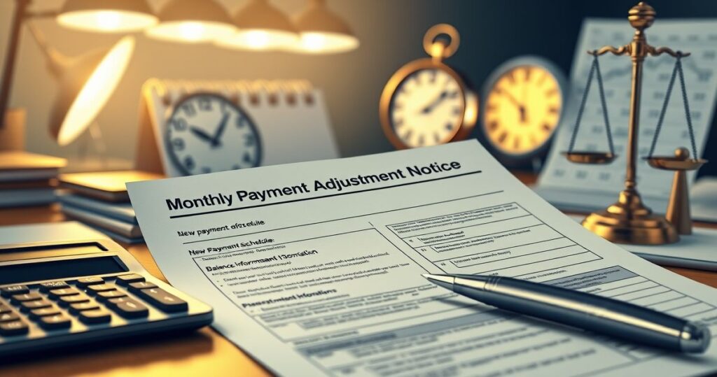 Monthly Payment Adjustment Notice Guide